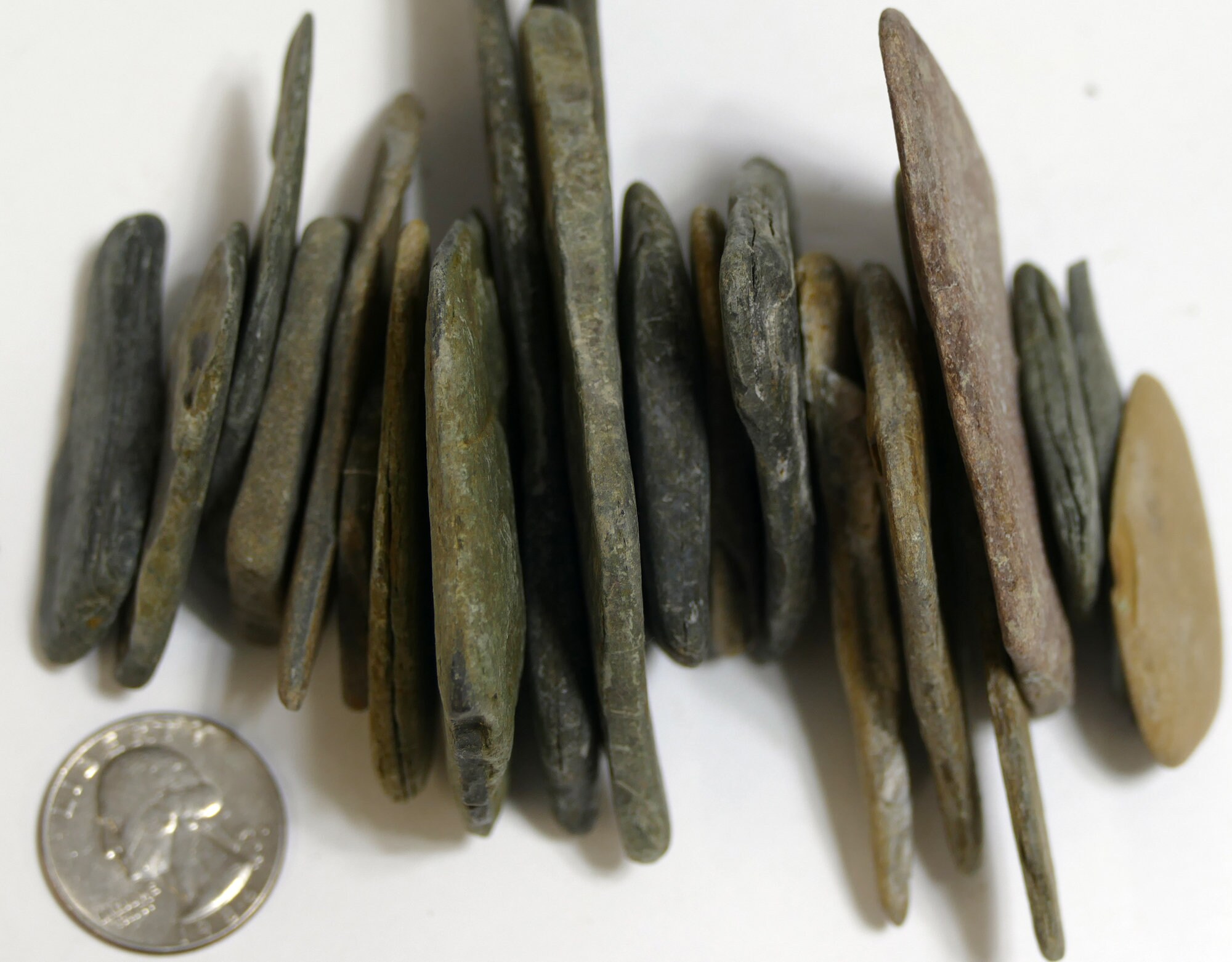 Thin Shale Rocks, 10 Oz Mosaic Lake Rocks as Found, Wave Tumbled. Ultra ...
