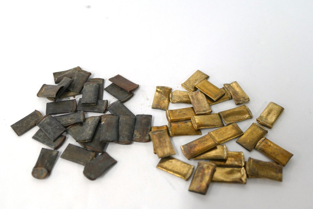 Used 24 Flattened Bullet Casings for Crafts, Brass or Weathered, Mosaic ...
