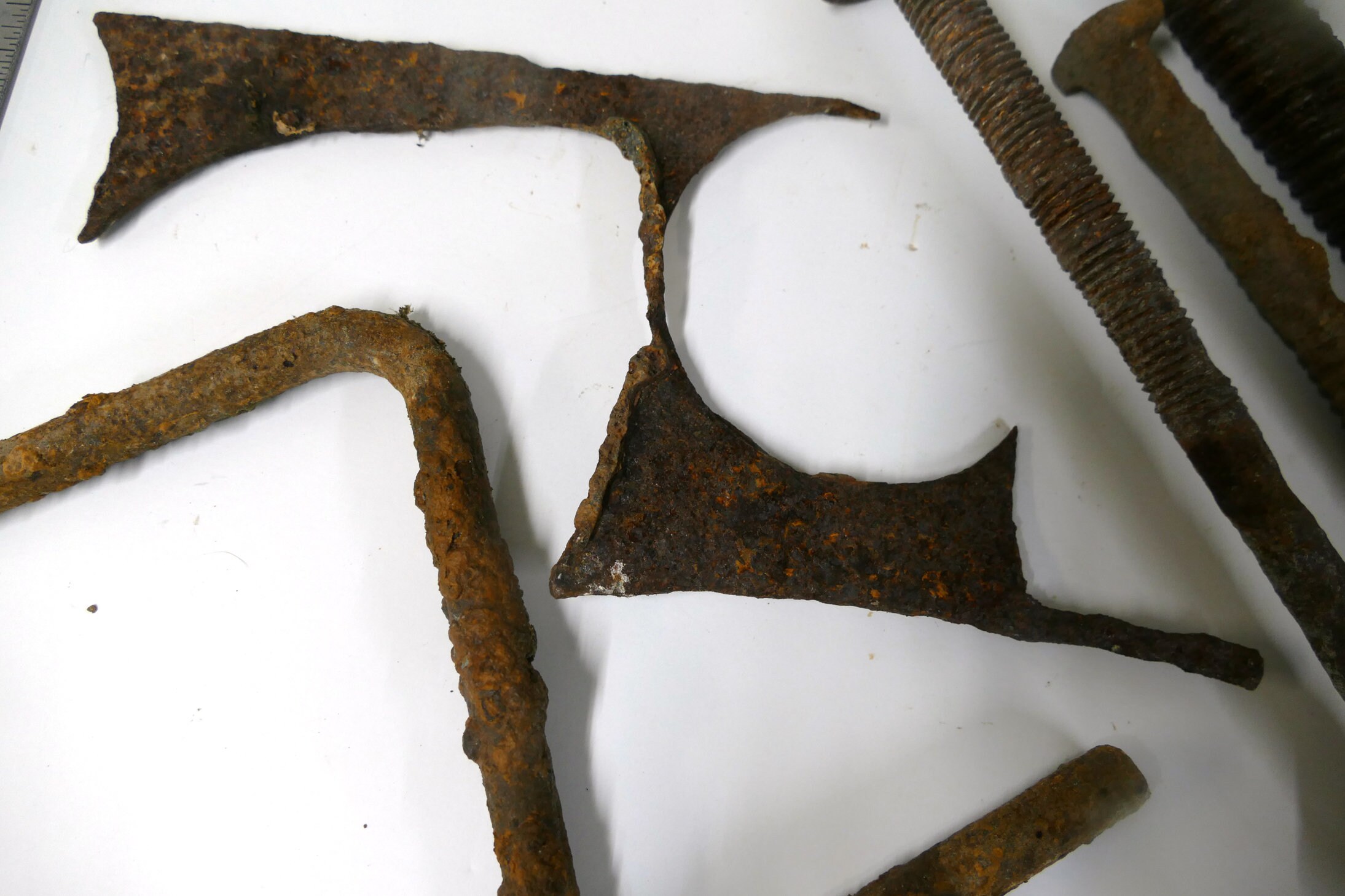 5 Rusty Beach Metal Pieces Bolts, Washer, Spring, Heavy Duty, 7.5-12.5 ...