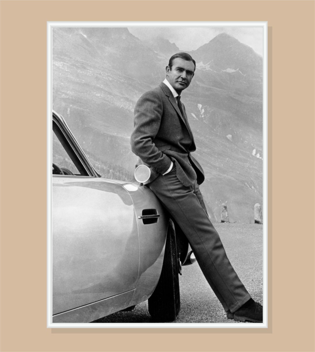 Sean Connery Vintage Poster | Trendy Fashion Wall Print | 007 James ...