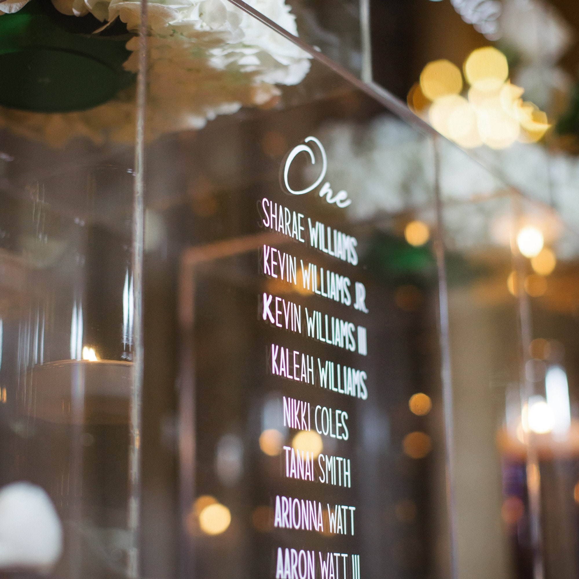Acrylic Cube Wedding Seating Chart | Pittsburgh, Pennsylvania and ...