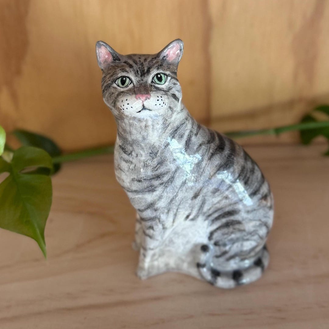 Your Cat Made to Order in Glazed Ceramic - Etsy