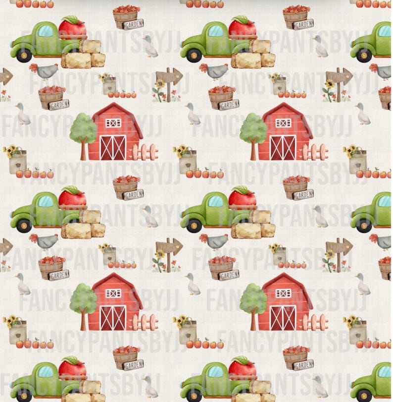 Farm Animals Seamless Bundle, Seamless Pattern, Digital Paper, Seamless ...