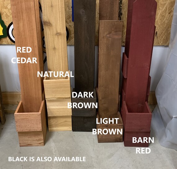 Cedar/pine Address Planter Boxes. Address Plaques Planter - Etsy