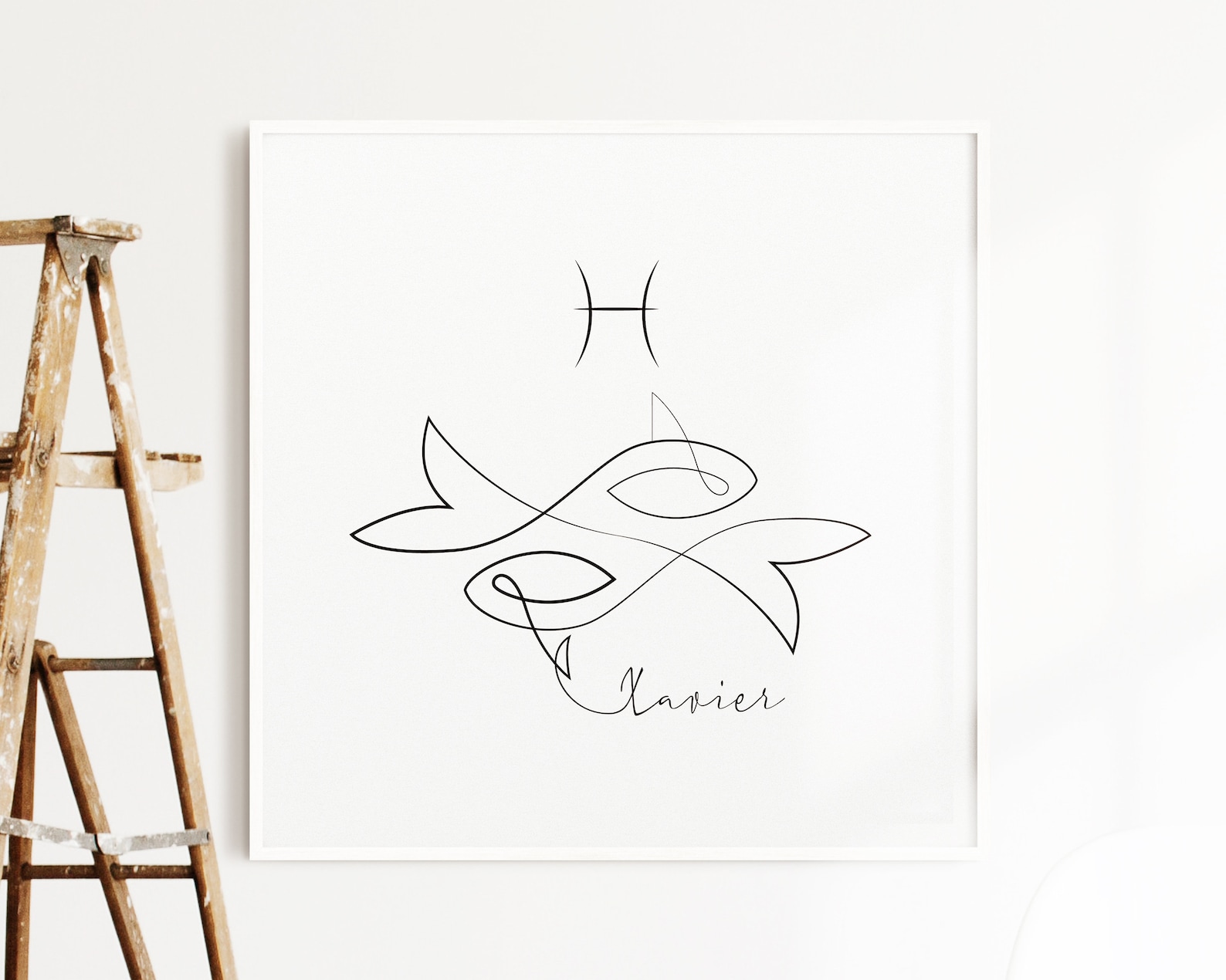 Pisces Printable, Personalized Pisces, Zodiac Decor, Zodiac Art Print ...