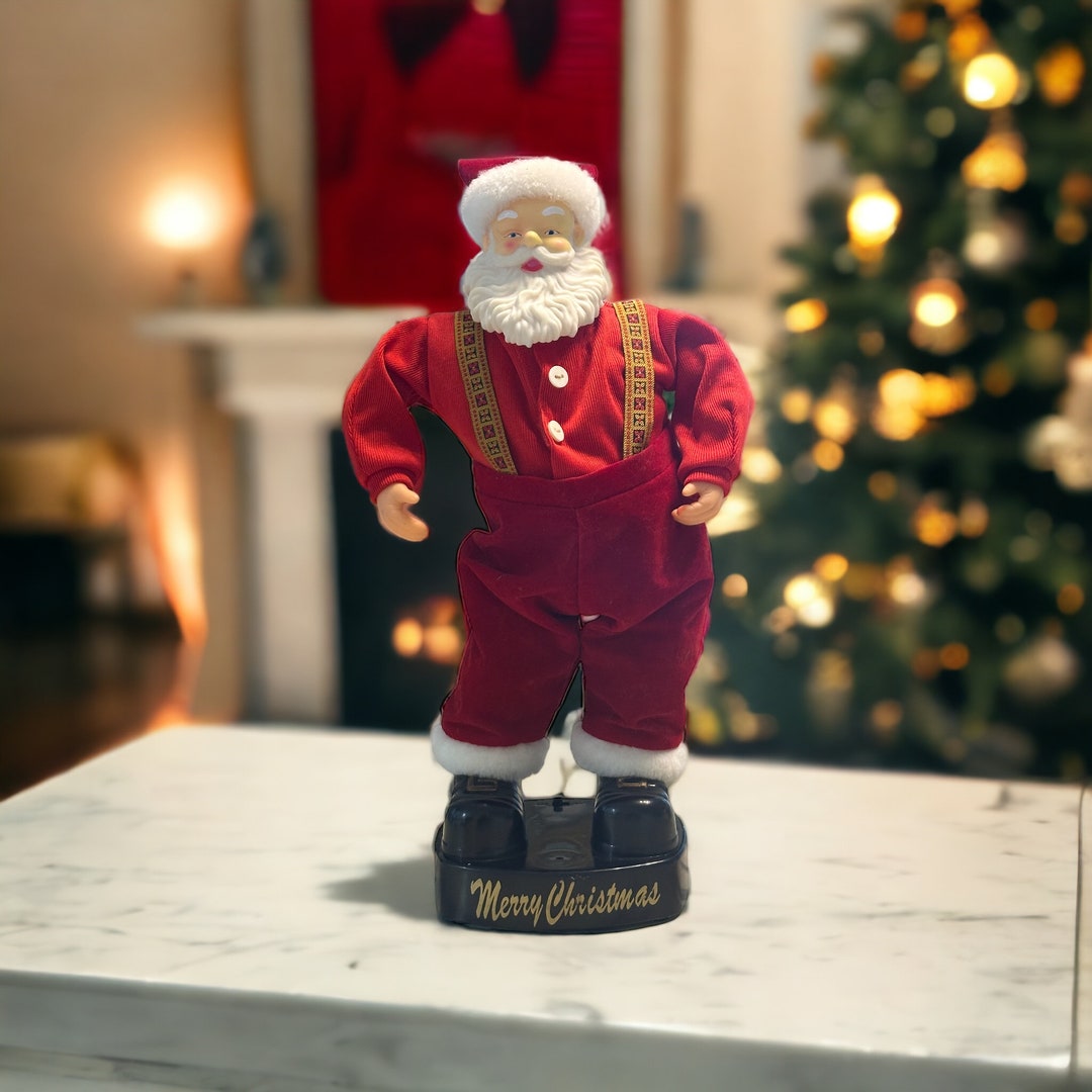 Vintage Jingle Bell Santa Animated Dancing Musical 16 1998 - Etsy