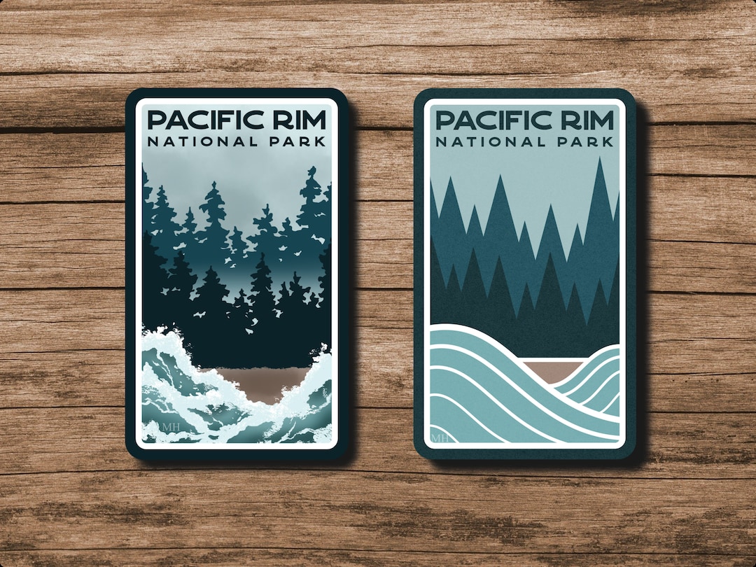 Pacific Rim National Park Stickers Canadian National Parks - Etsy
