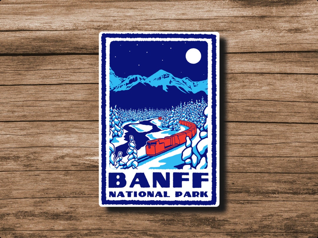 Banff National Park Sticker Canadian National Parks - Etsy