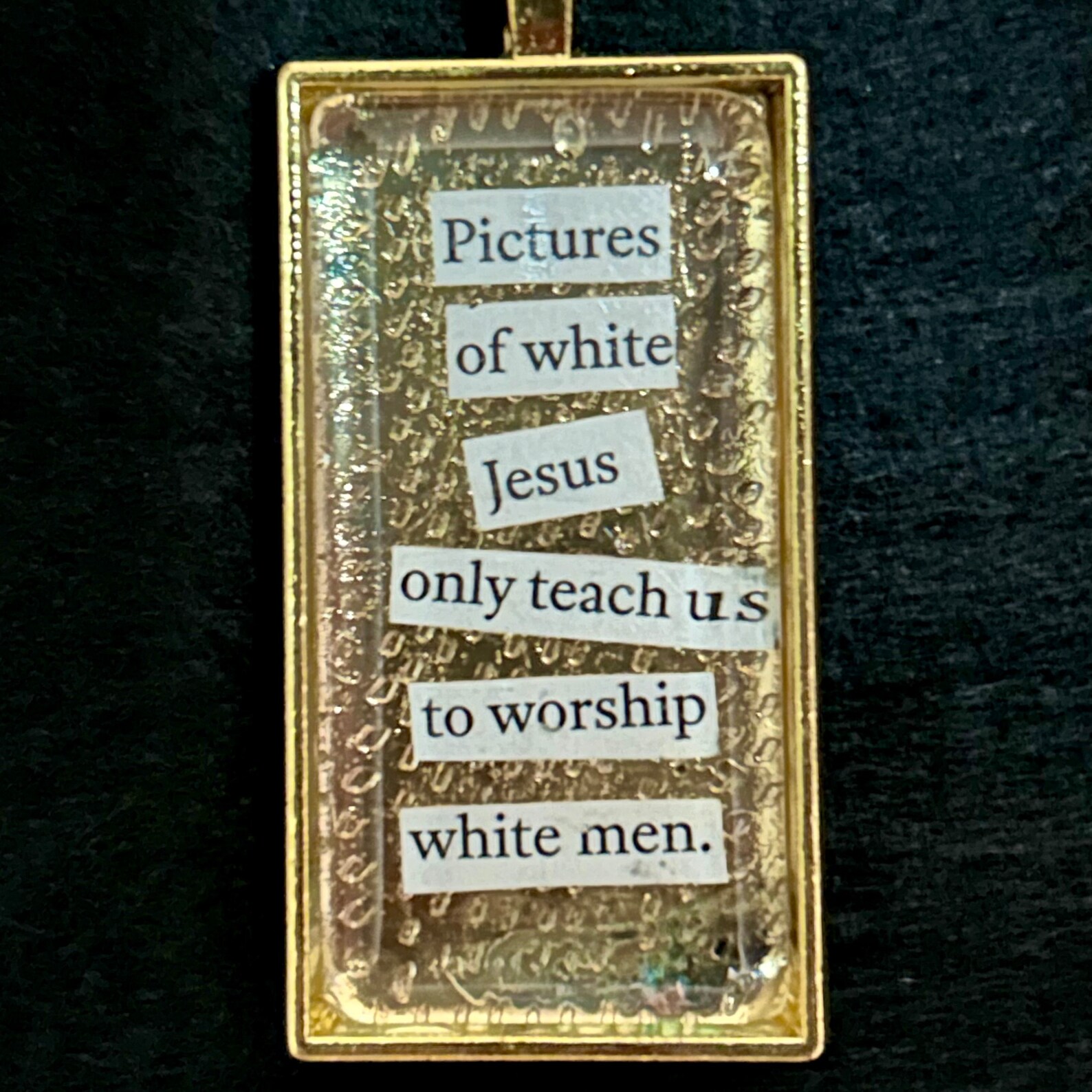 Atheist Necklace, With 16" Gold Chain - Etsy