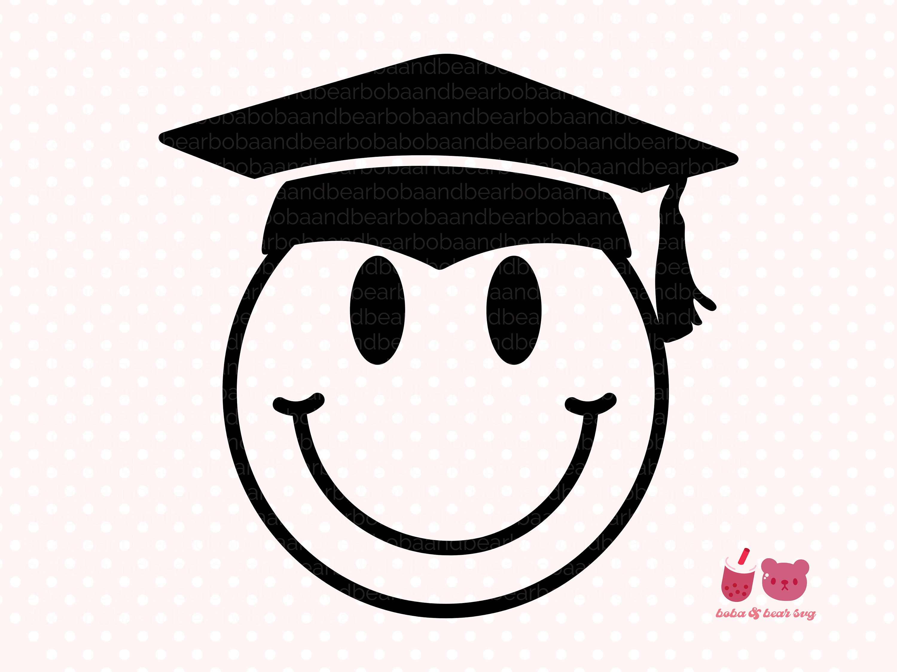 Graduation Smiley Svg Happy Face Graduation Cap Svg - Etsy México