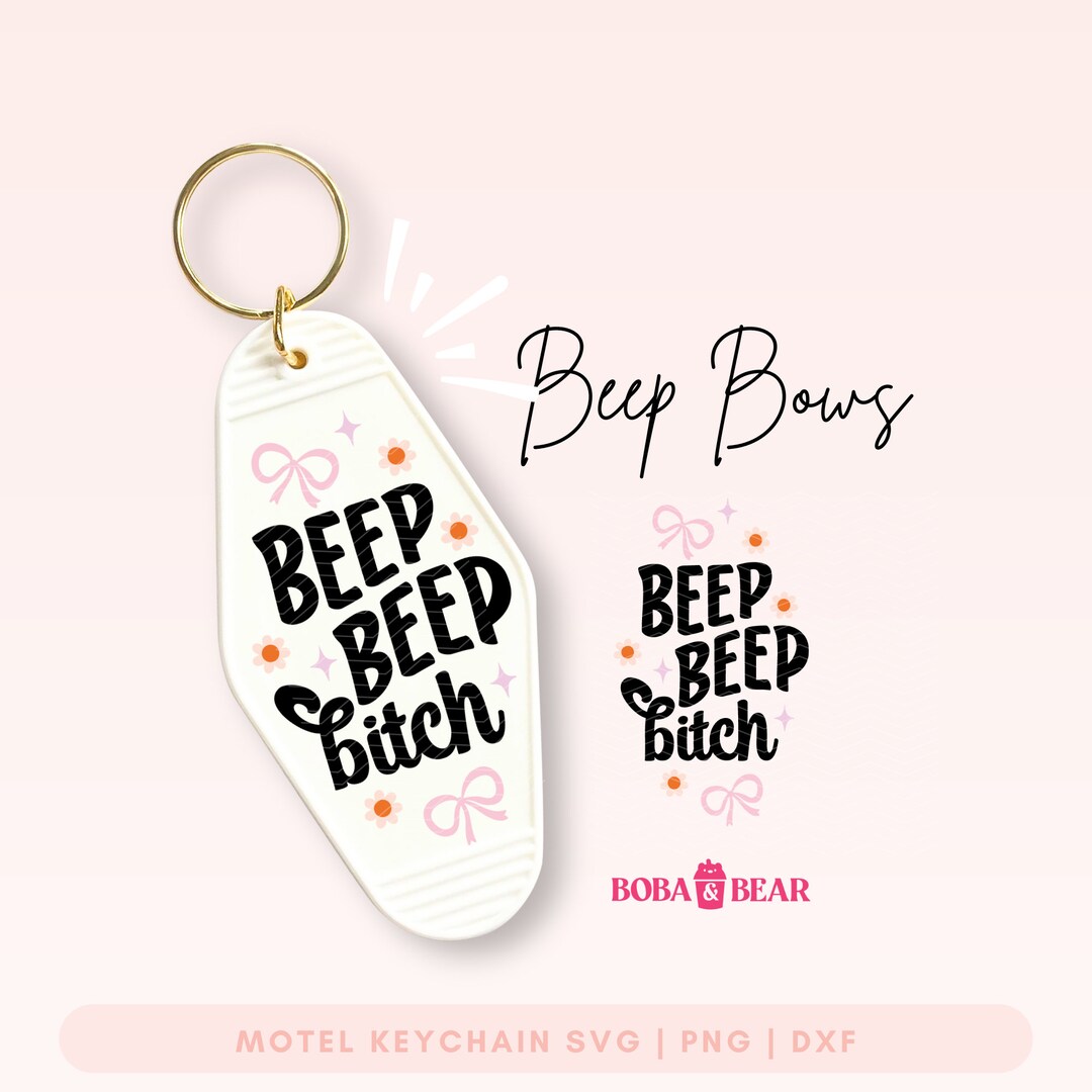 Motel Keychain SVG, Retro Keychain Svg, Keychain Svg Files, Beep Beep ...