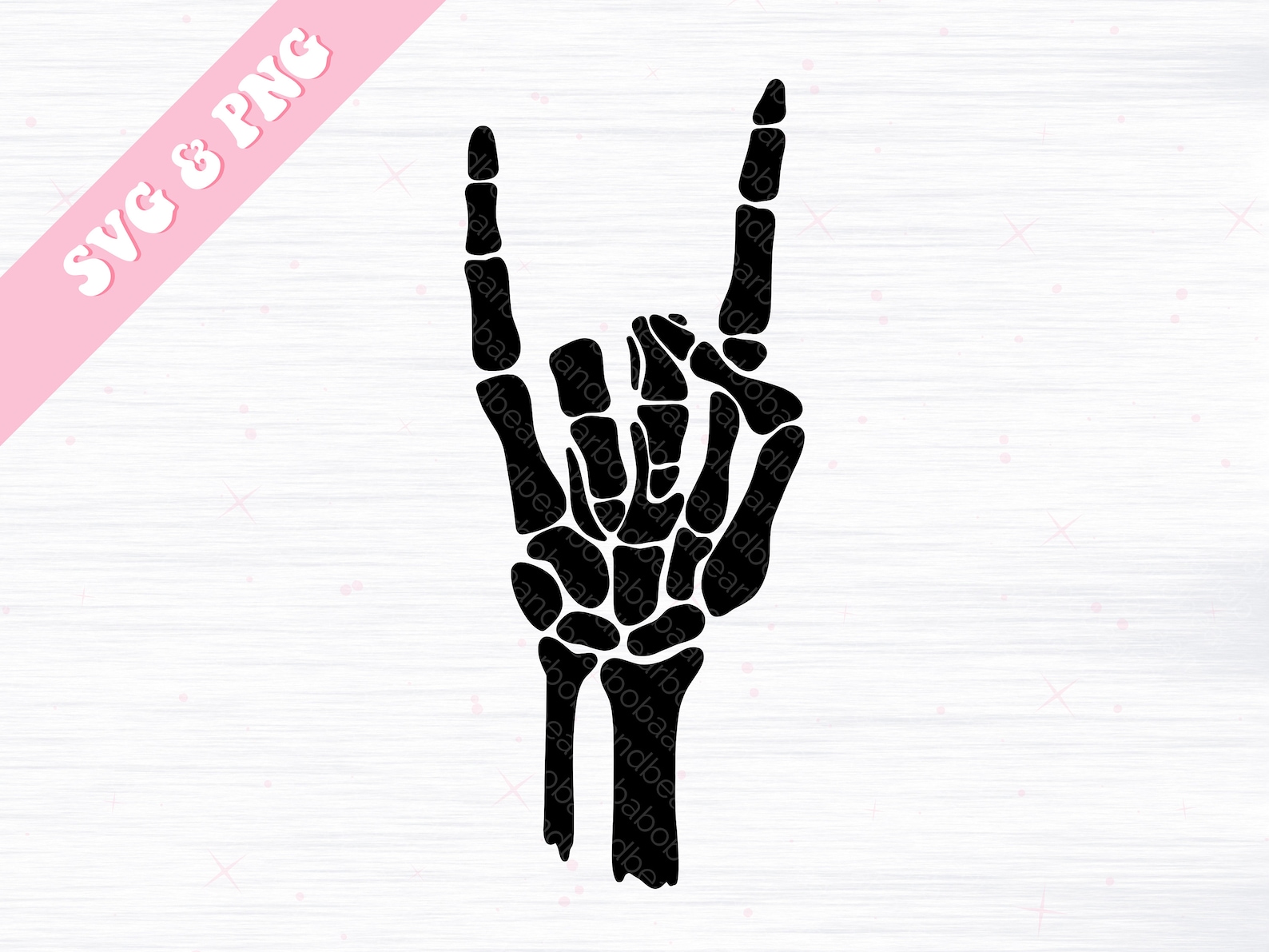 Skeleton Rock on Devil Horns Hand Svg Rock on Hand Svg Skull - Etsy