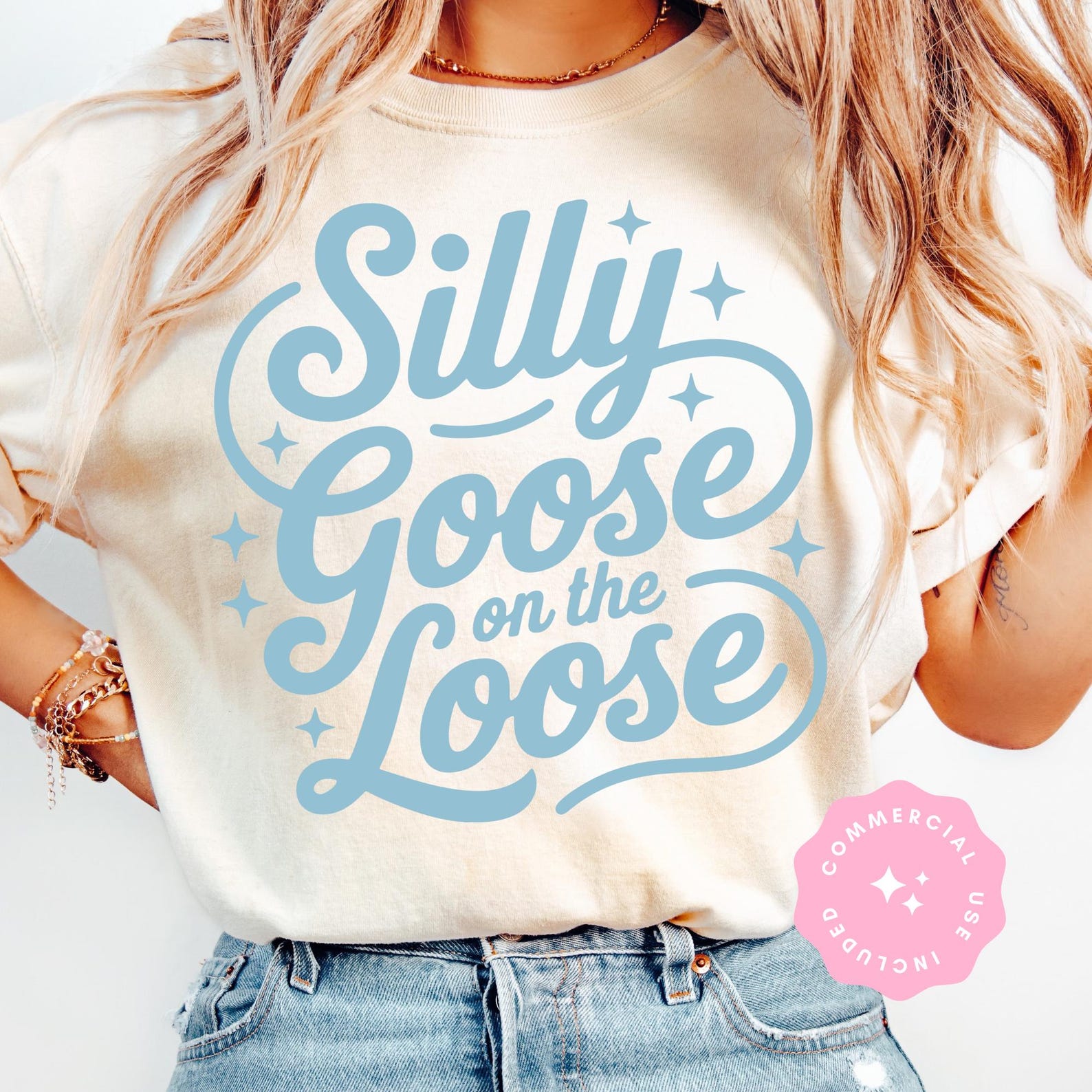 Funny Silly Goose on the Loose Svg, Sarcastic Quote, Anxiety ...
