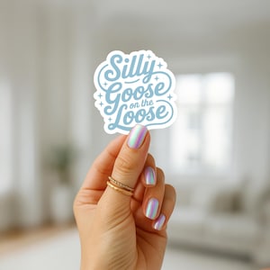 Funny Silly Goose on the Loose Svg, Sarcastic Quote, Anxiety ...