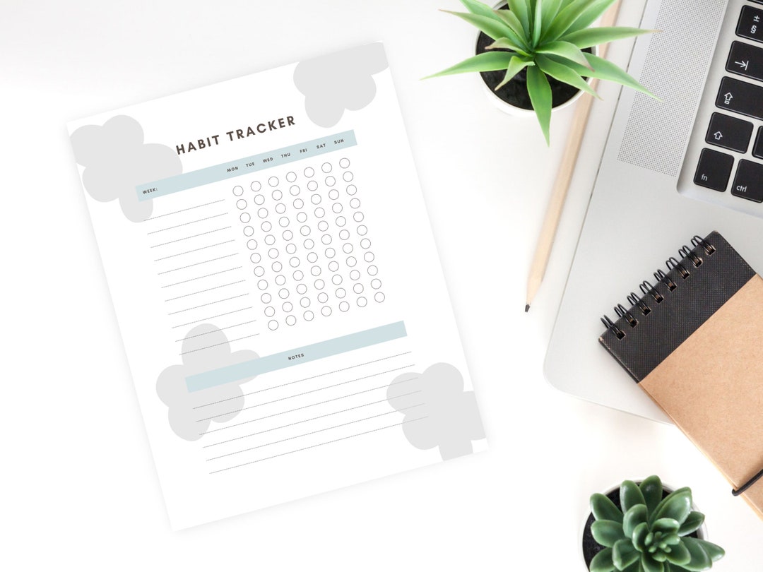 Printable WEEKLY HABIT TRACKER Printable Planner Insert - Etsy