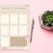 PRINTABLE WEEKLY PLANNER Boho Planner Instant Download Planner Insert ...