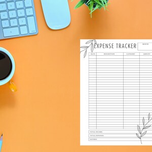 Printable Expense Tracker Income Tracker Budget Planner Monthly Budget ...