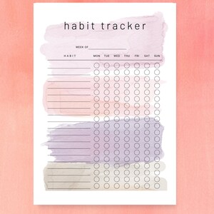 Printable WEEKLY HABIT TRACKER Printable Planner Insert, A4/letter Size ...