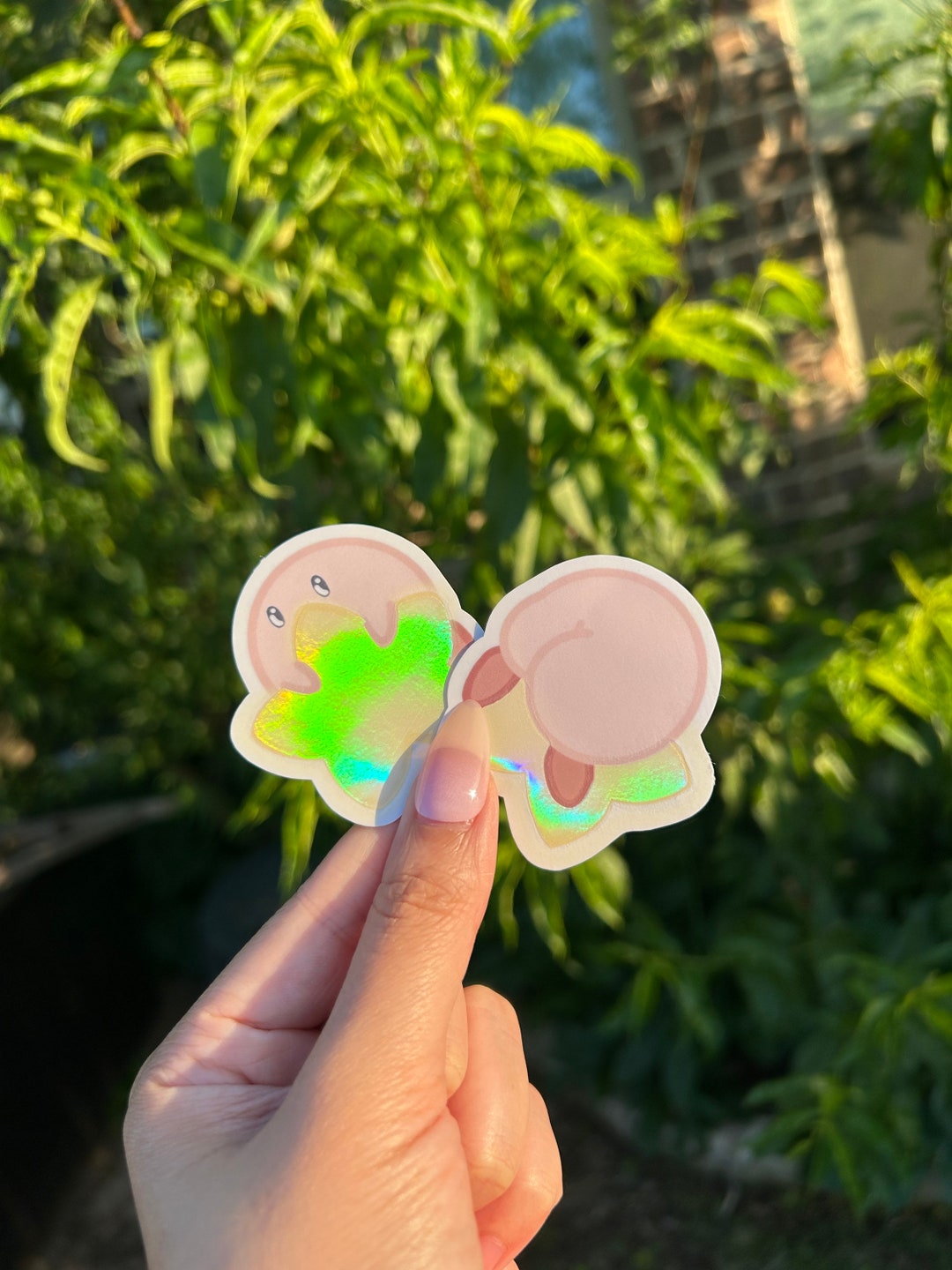 Kirby Star Vinyl Sticker Holographic Sticker Waterproof - Etsy