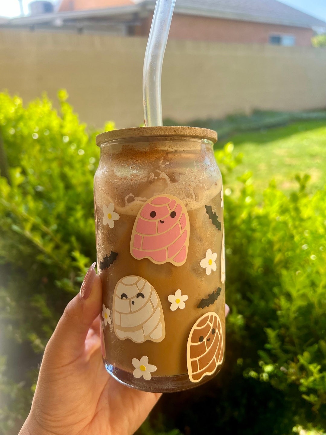 Concha Ghosts | With Lid and Straw | 16oz Cup | Gift Ideas | Tumblers ...
