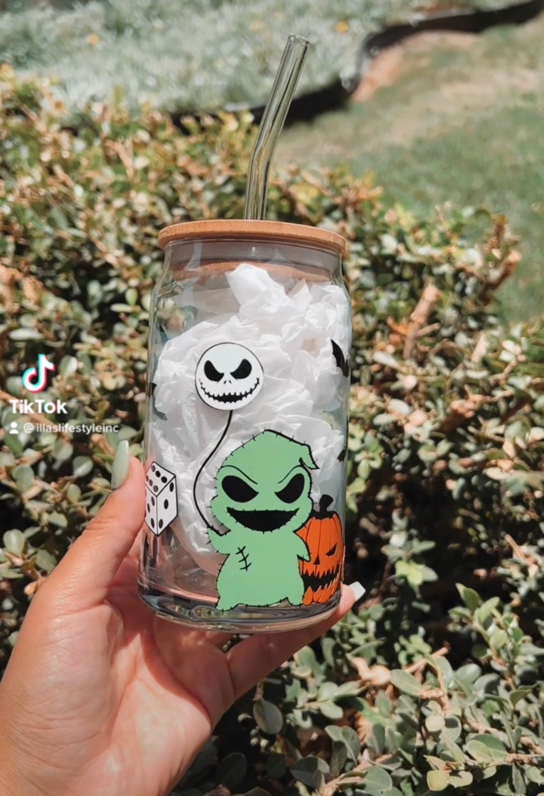 Oogie Boogie Iced Coffee Glass - Etsy