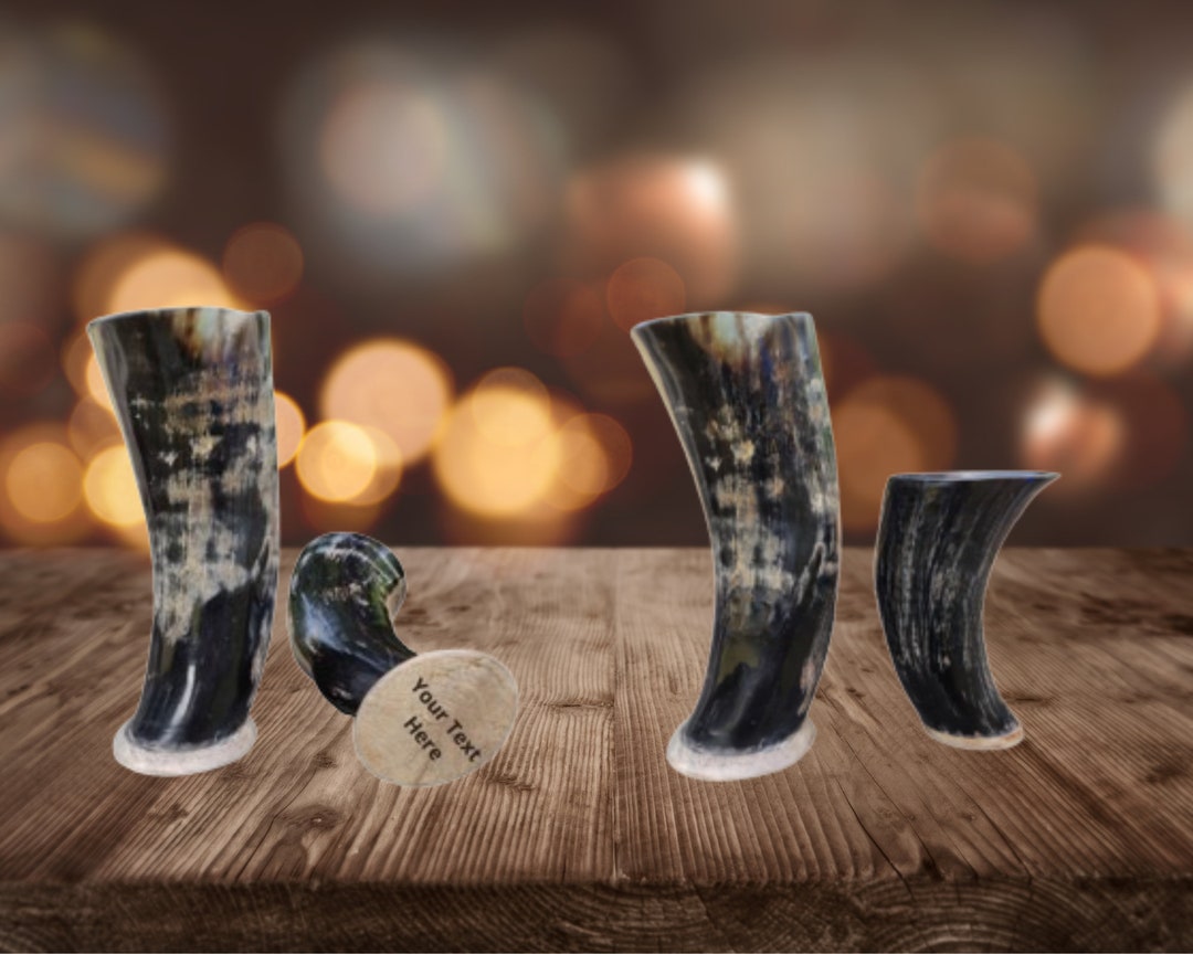 Natural Finish Ox Horn Viking Drinking Cups Pint or Regular - Etsy