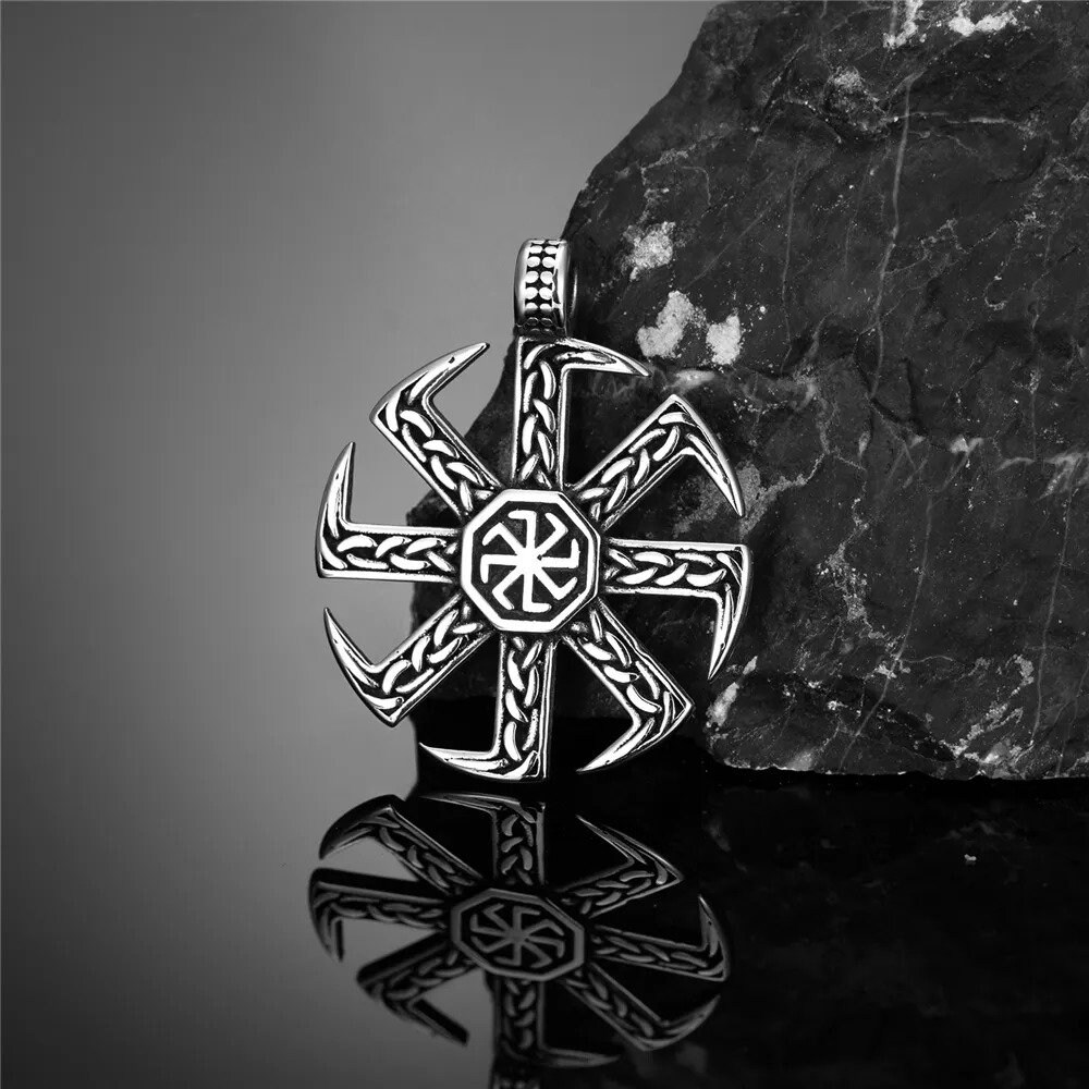 Slavic Double Kolovrat Prav-yav-nav Viking Pendant - Etsy UK