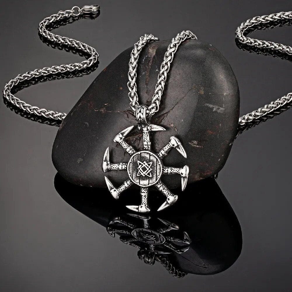 Slavic Kolovrat With Star of Lada Viking Pendant - Etsy