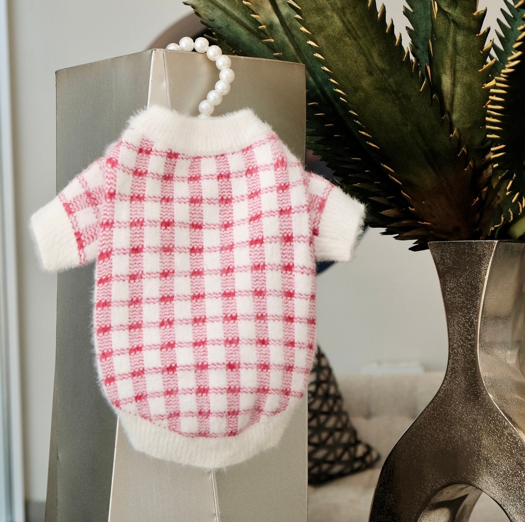 Fuzzy Red Dog Sweater, Red Dog Clothing, Pet Clothing . - Etsy