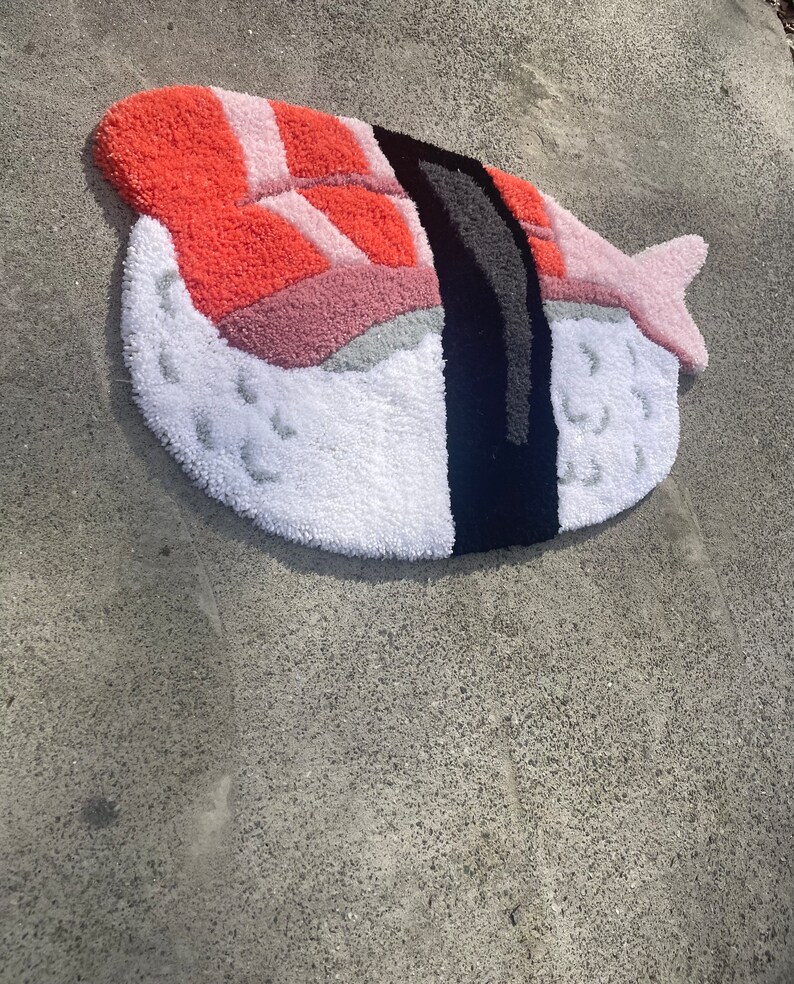 Hand Tufted Sushi Rug Sushi Lovers Funny Gift Birthday Gift Food Rug - Etsy