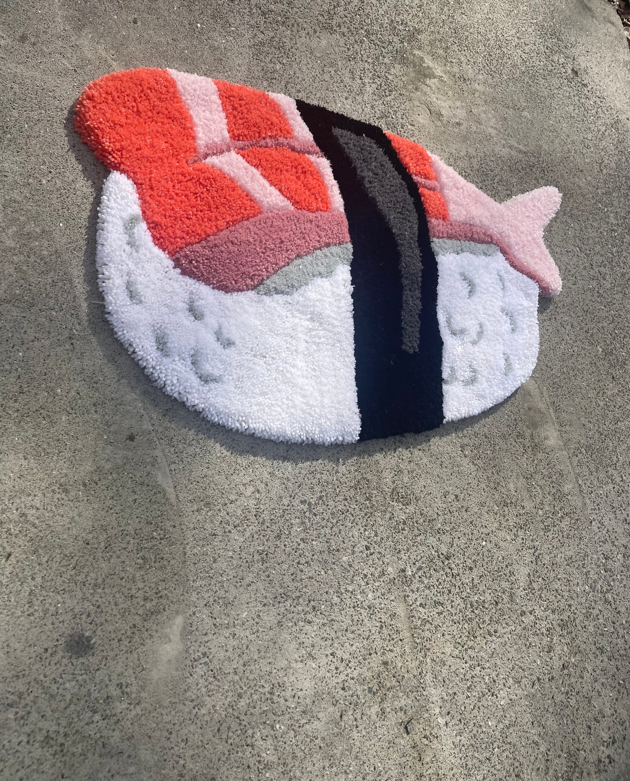 Hand Tufted Sushi Rug Sushi Lovers Funny Gift Birthday Gift Food Rug - Etsy
