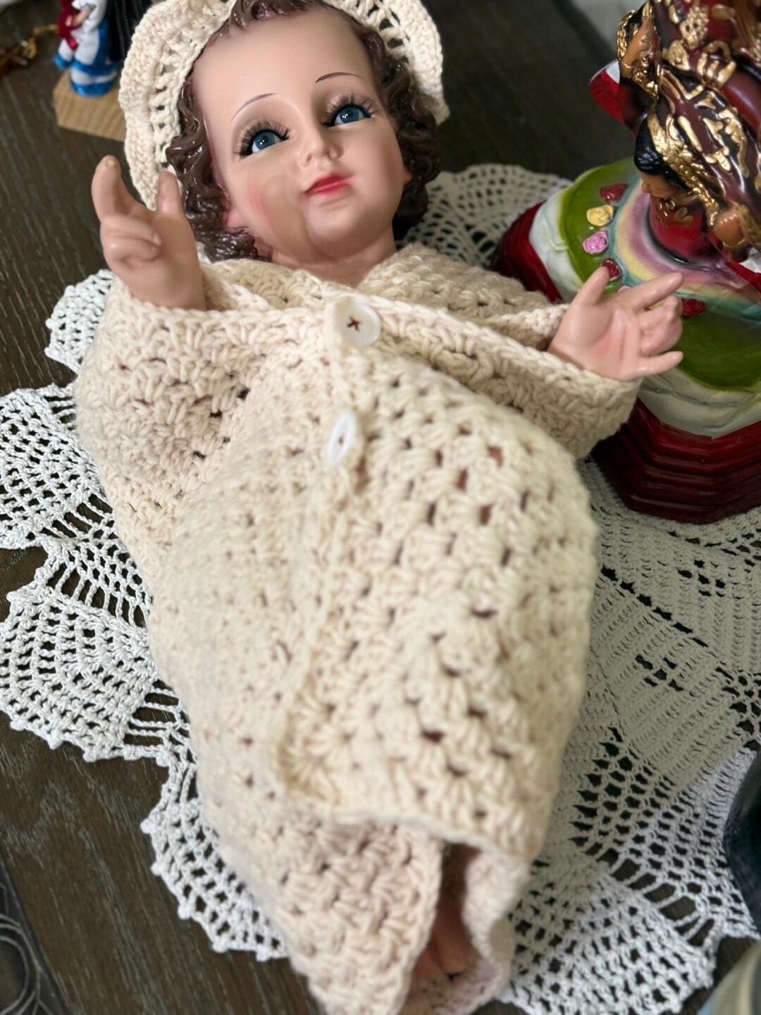 Covering for Baby Jesus With Crown - Etsy