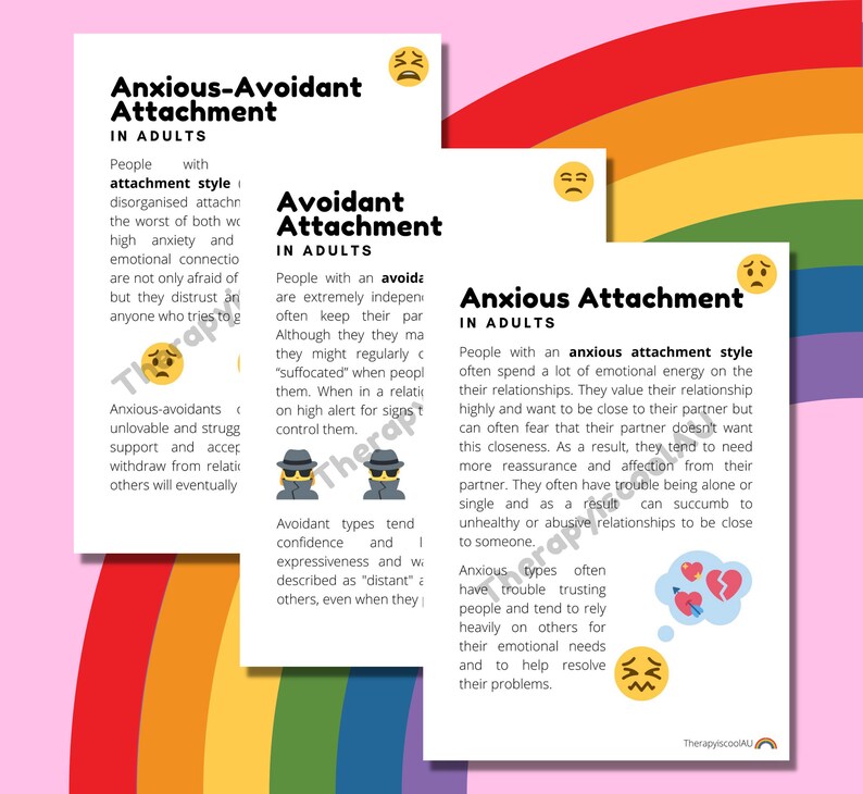Attachment Styles Information Pack, Psychology Mental Health, Therapy ...