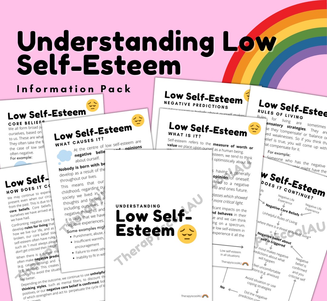Understanding Low Self-esteem Information Pack, Psychology Mental ...