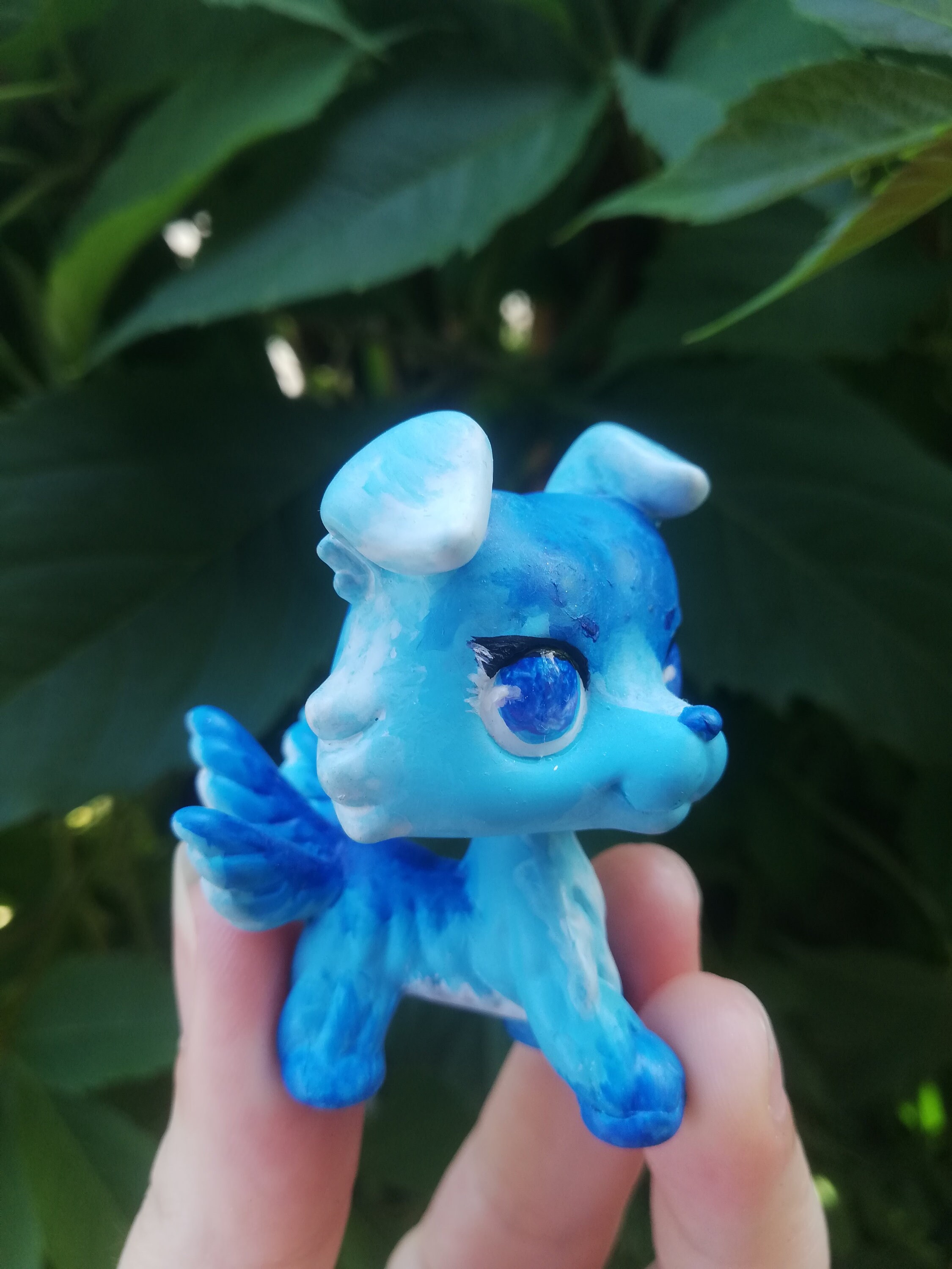 LPS Blue, Water Inspired Collie - Handpainted Lps Littlest Pet Shop ...