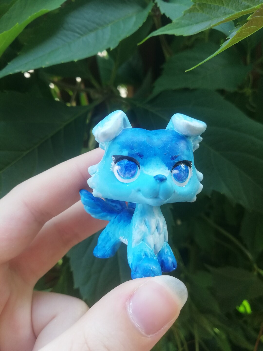LPS Blue, Water Inspired Collie - Handpainted Lps Littlest Pet Shop ...