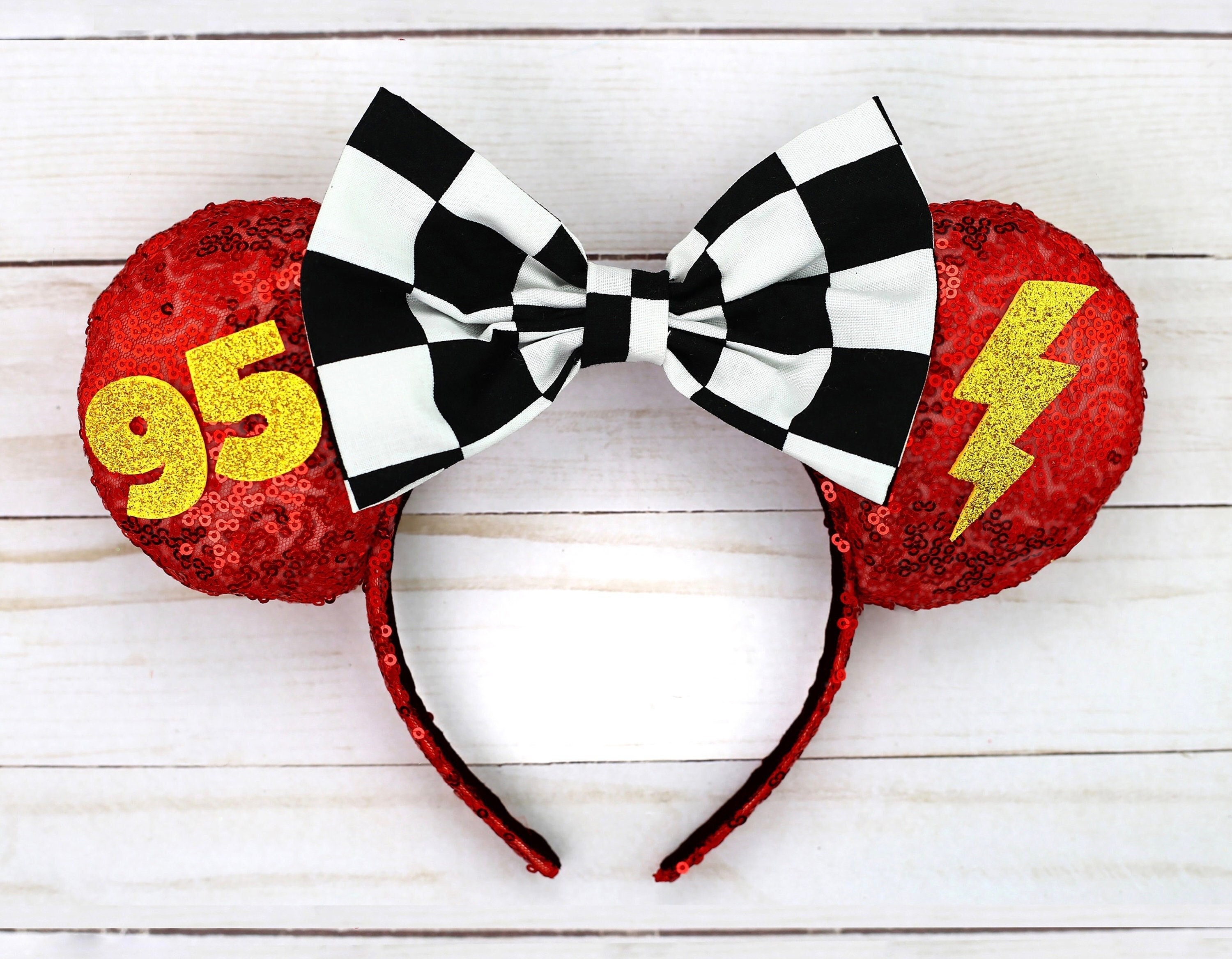 Race Car Minnie Mouse Ears, Cars Mickey Ears, Cars Ears, Race Car ...