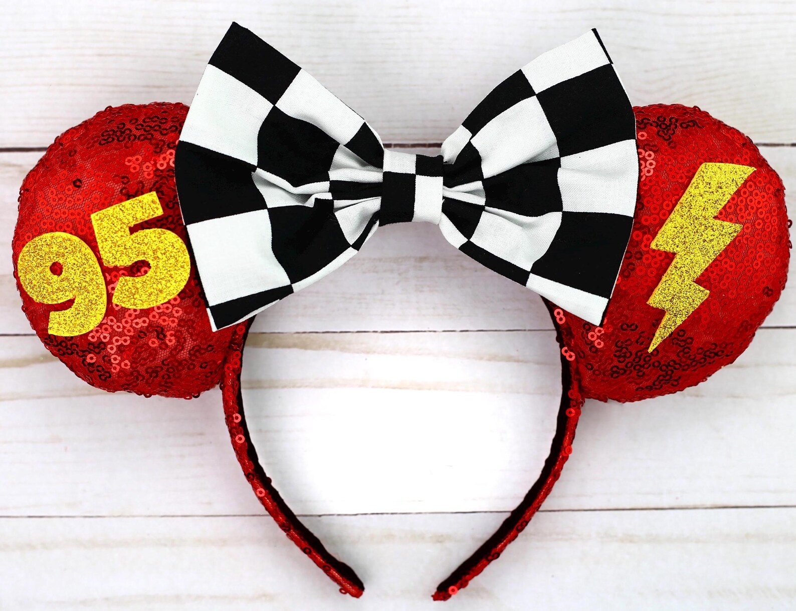 Race Car Minnie Mouse Ears, Cars Mickey Ears, Cars Ears, Race Car ...