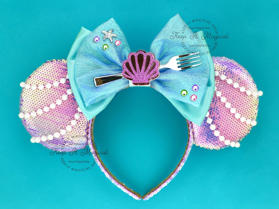 Mermaid Minnie Ears Ariel Mickey Ears Little Mermaid Minnie Mouse Ears ...