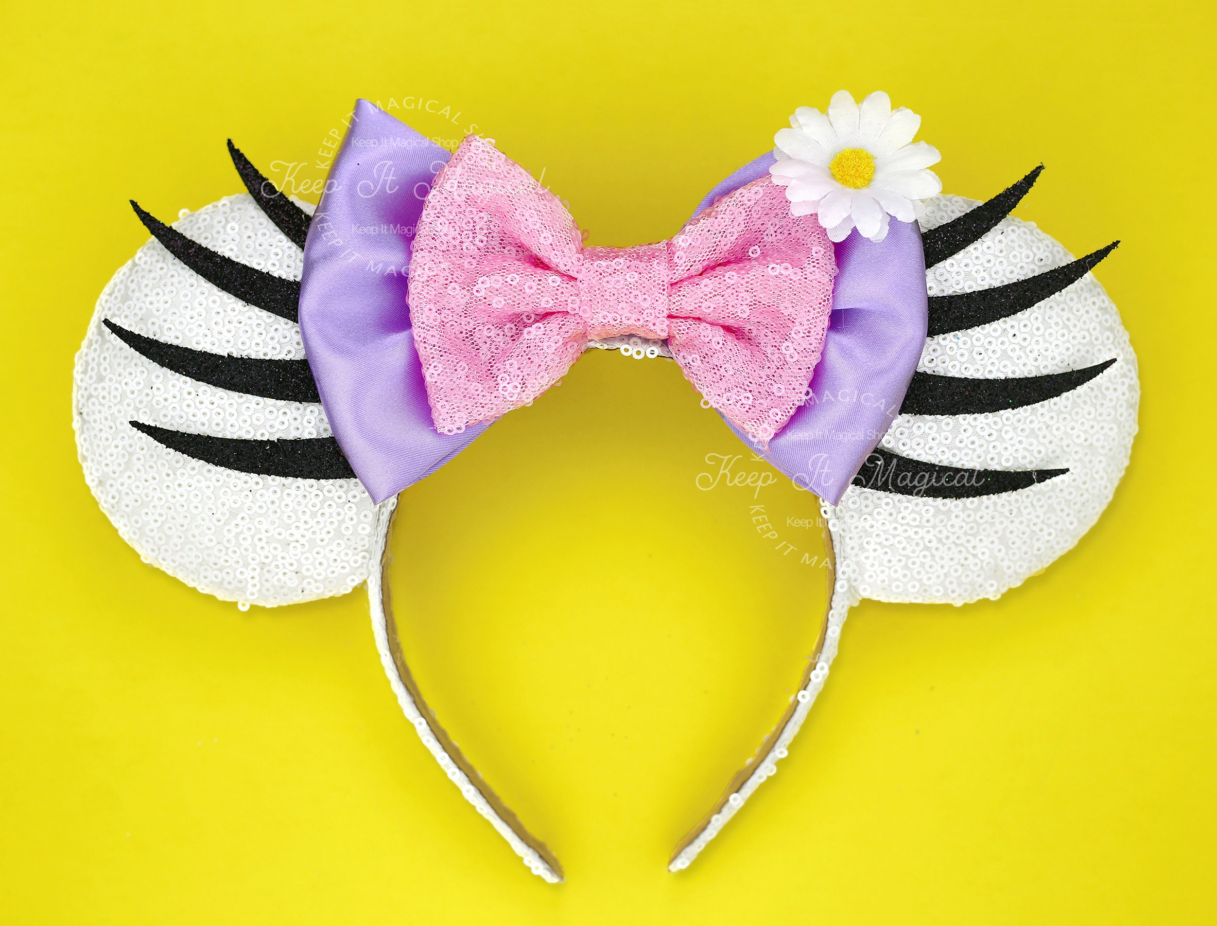 Daisy Duck Ears Daisy Duck Minnie Mouse Ears Daisy Duck Bow - Etsy