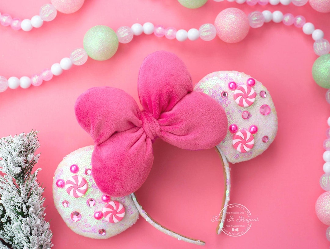 Christmas Minnie Ears Peppermint Mickey Ears Peppermint Ears Merry ...