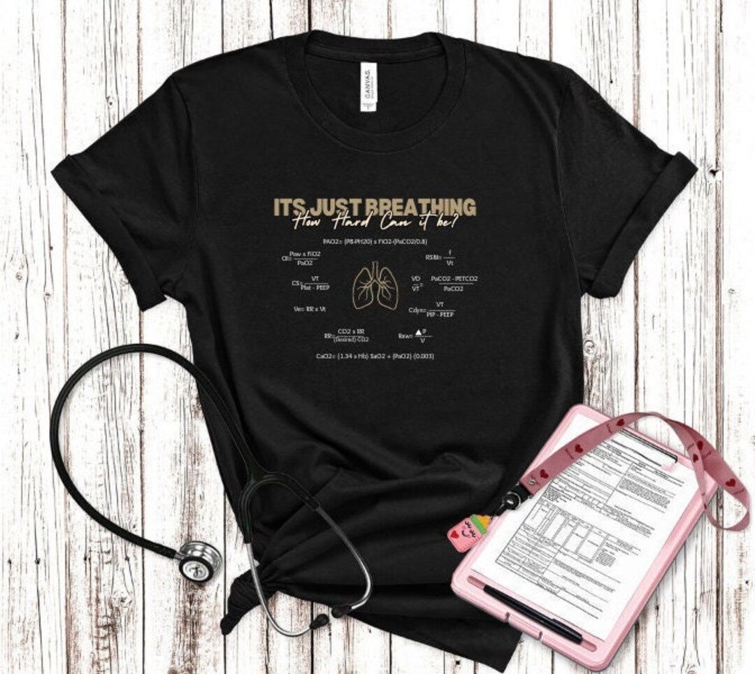 Respiratory Therapist Equations Shirt - Respiratory Therapy Student ...