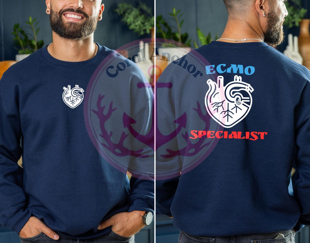 ECMO Team - ECMO Specialist - ECMO Nurse - Perfusionist Crewneck ...