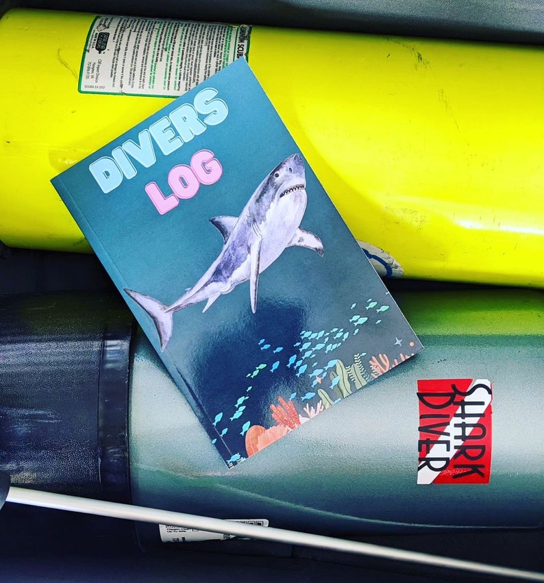 Scuba Dive Log Book for Women, for Men, Shark Diver - Etsy