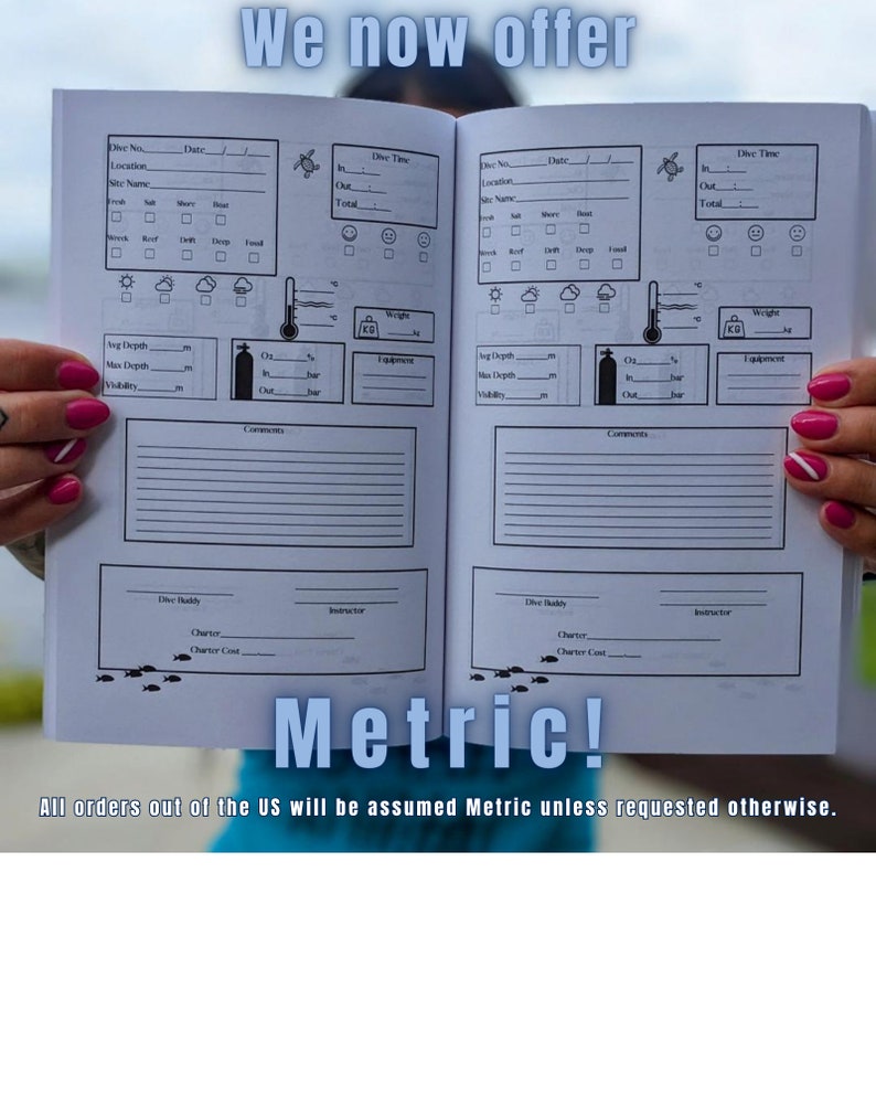 Scuba Dive Logbook for Women, Shark Diver, Diver Log Book - Etsy