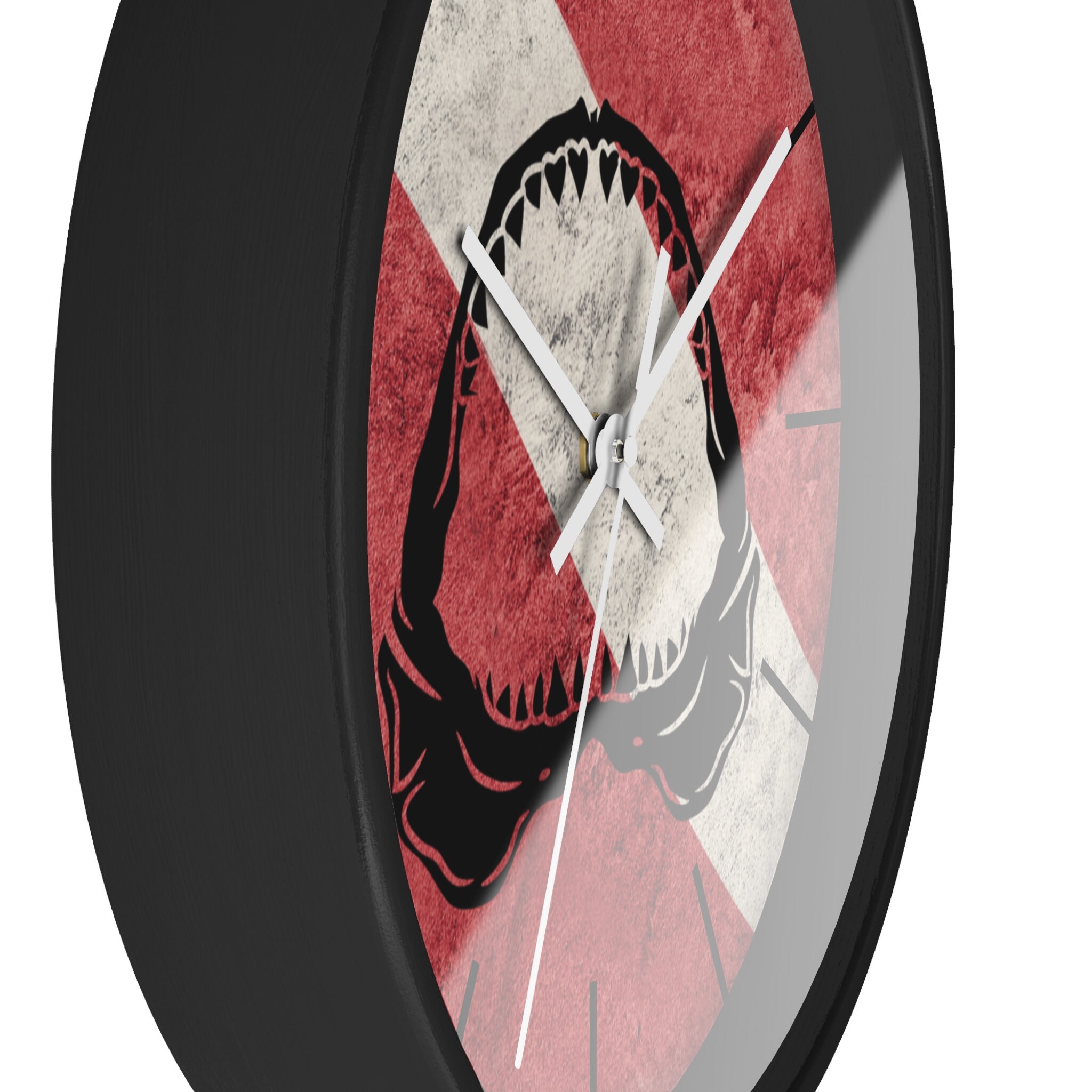 Shark Tooth Diver Wall Clock Megalodon Decor Shark Scuba Diver Decor - Etsy