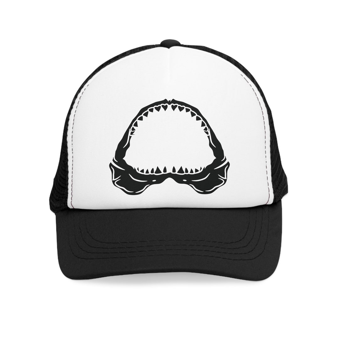 Shark Jaw Mesh Cap Shark Tooth Collector Megalodon Shark Tooth Hat ...