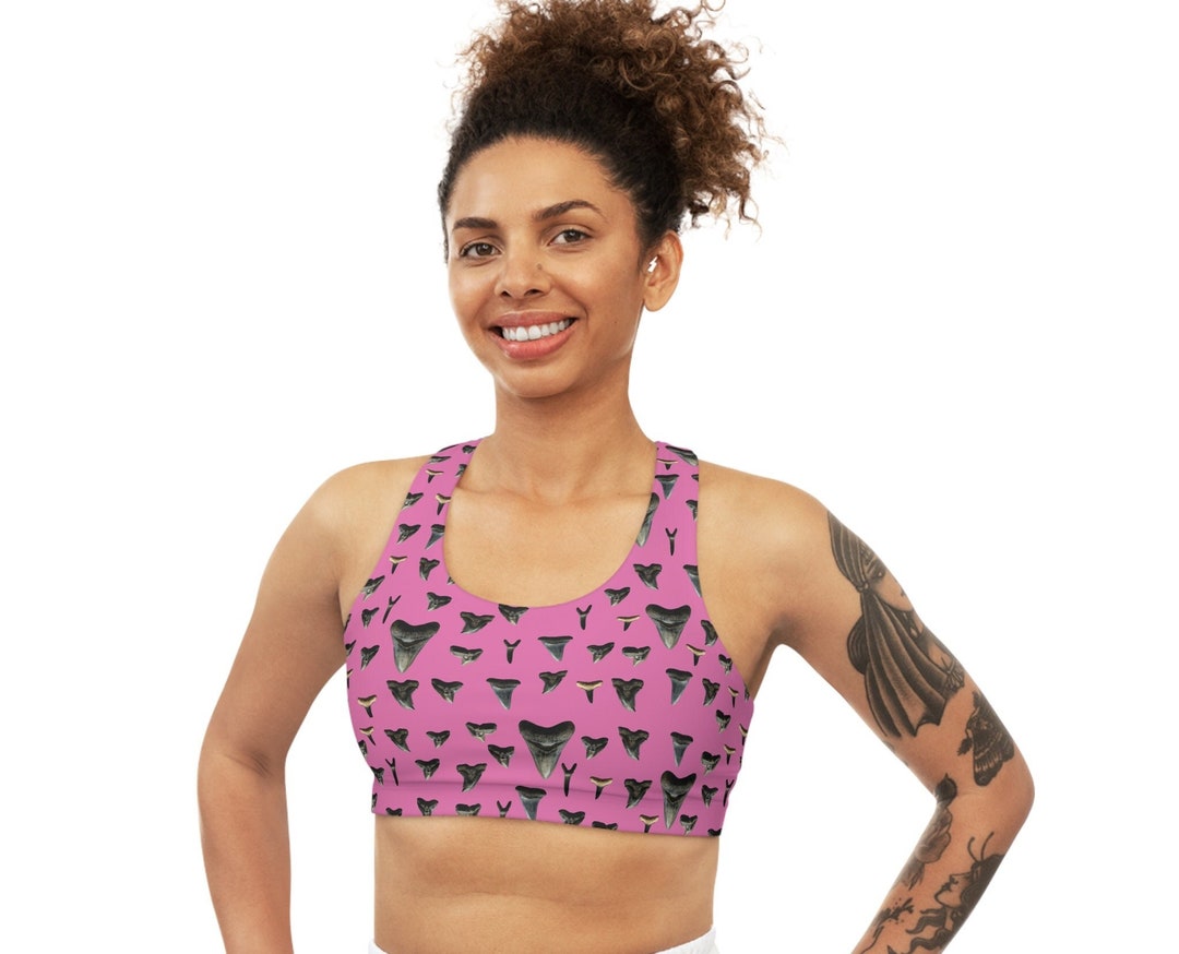 Shark Tooth Seamless Swim Bra - Scuba Top - Scuba Girl - Etsy