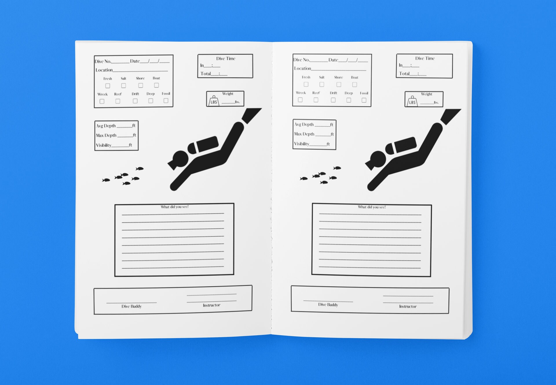 Scuba Dive Logbook for Kids, Future Scuba Diver, Scuba Gift for Boys ...