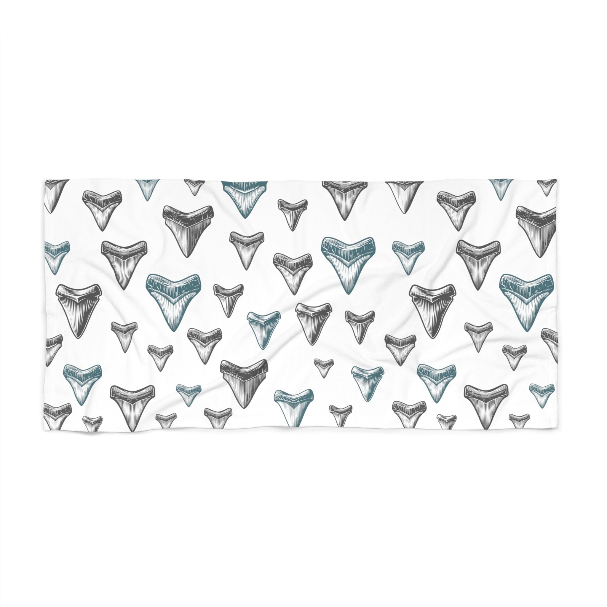 Shark Tooth Beach Towel - Gift for Scuba Divers - Shark Teeth ...